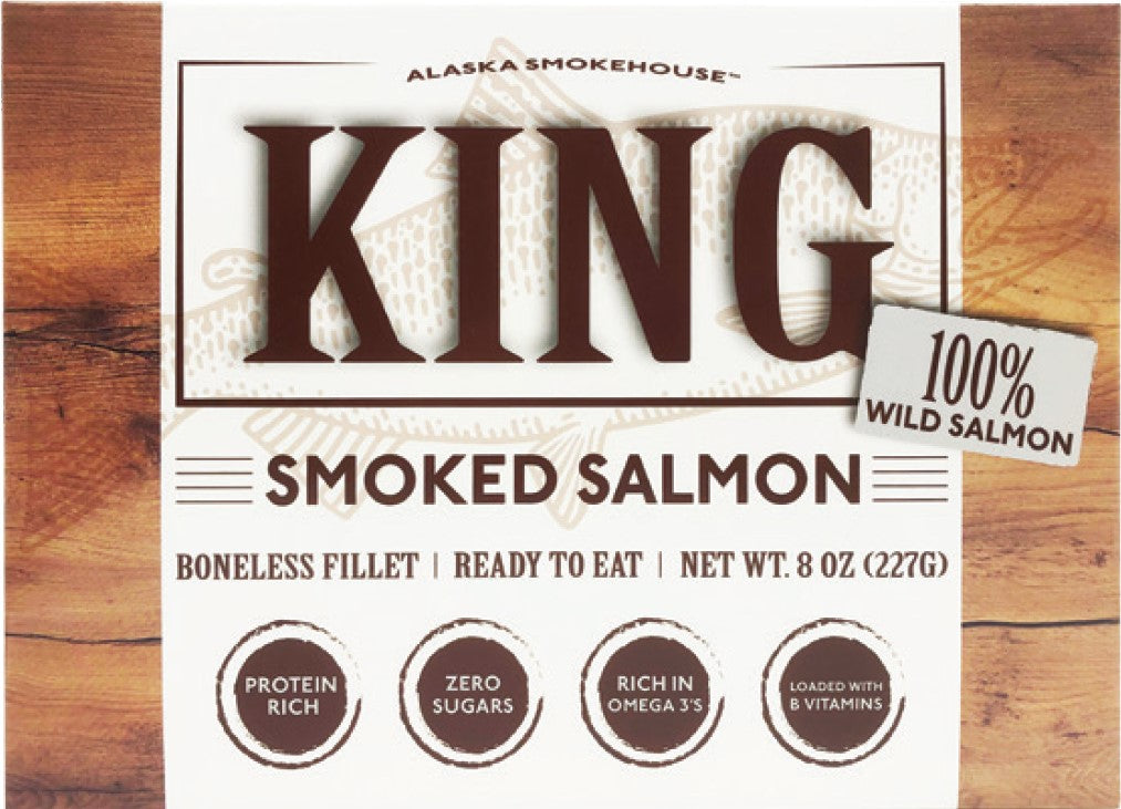 8 oz Smoked King Salmon – World Wide Gourmet Foods