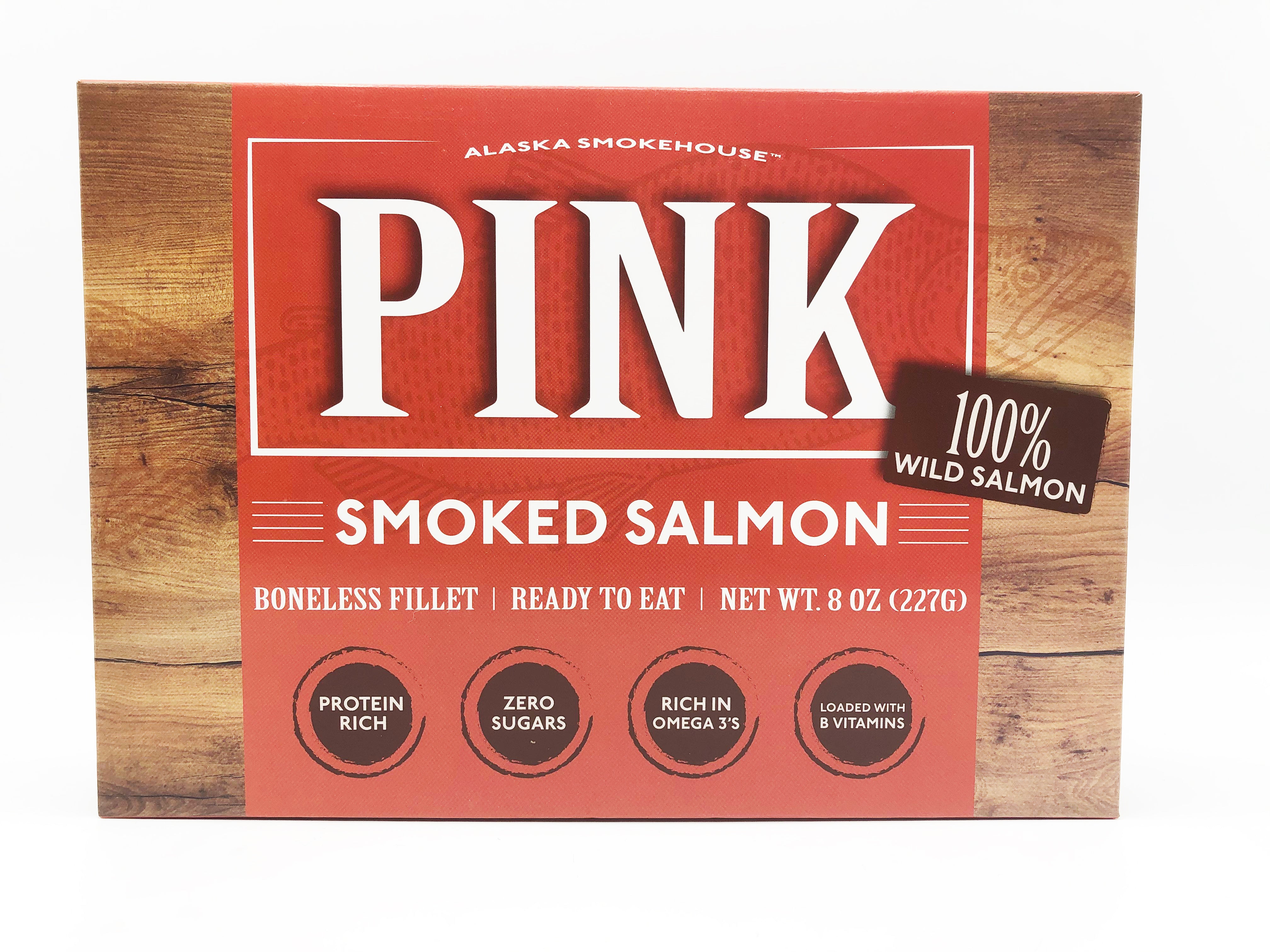 8 oz Smoked Pink Salmon – World Wide Gourmet Foods